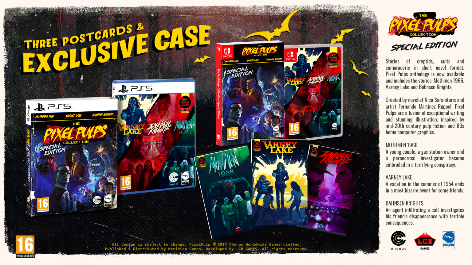 The Pixel Pulps Collection brings three eerie games together in one ...